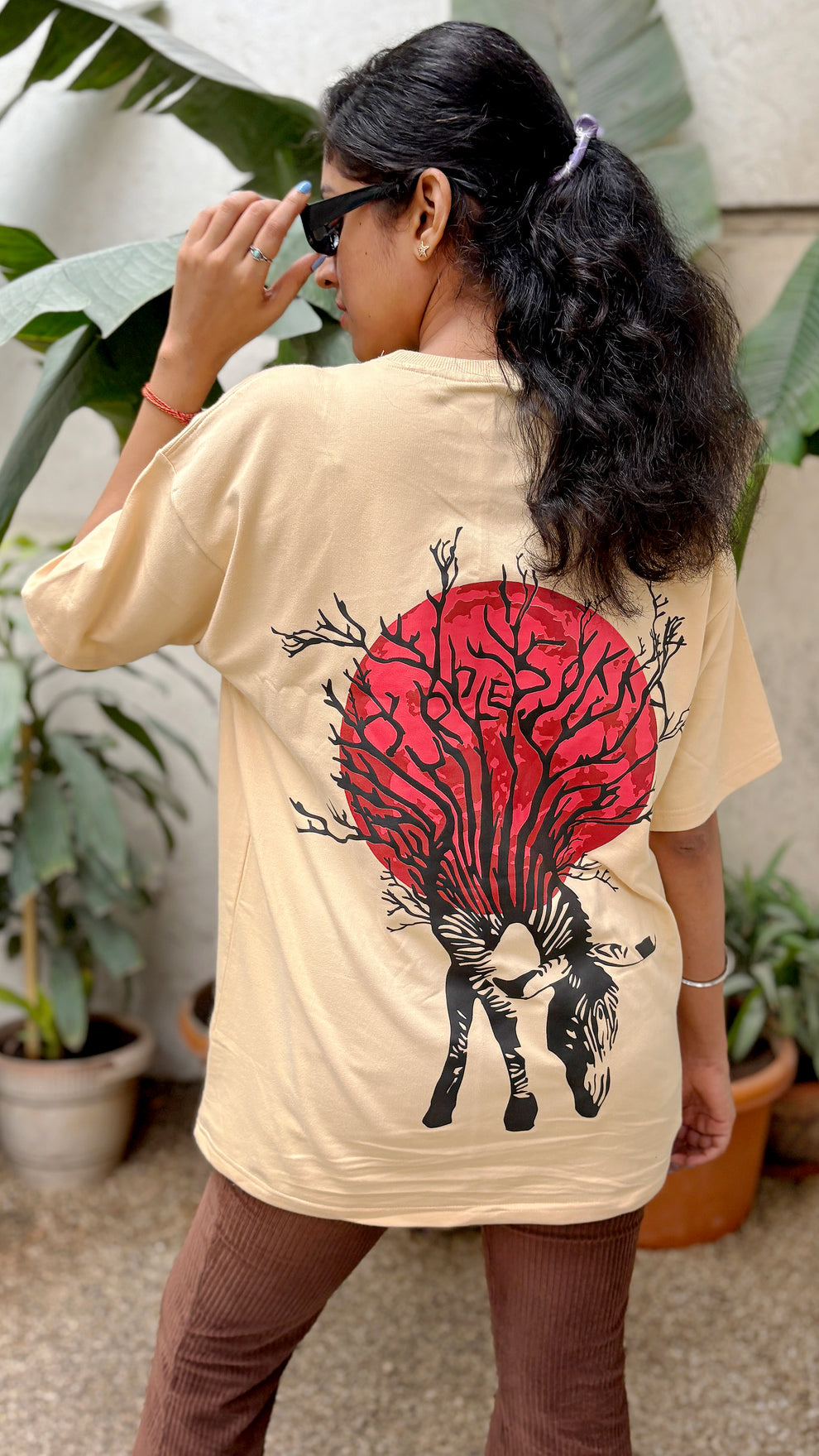 LUNAR GRAZE - Oversized Unisex T-shirt – PURPLE SOKKA